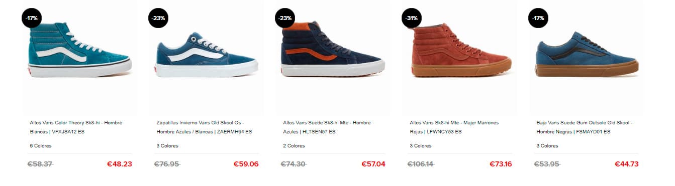 Katataos.es questionable online store Vans - Fakes, Scams and frauds of ...